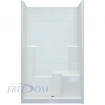 Freedom Easy Step Shower, Right Seat, 3 Piece (48" x 37")